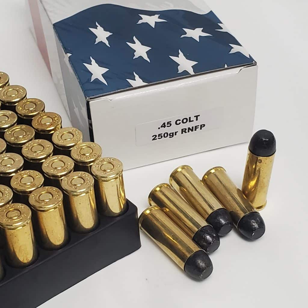 .45 Colt-250 gr RNFP-New Brass-100 Rounds-Perfect For Cowboy Action ...